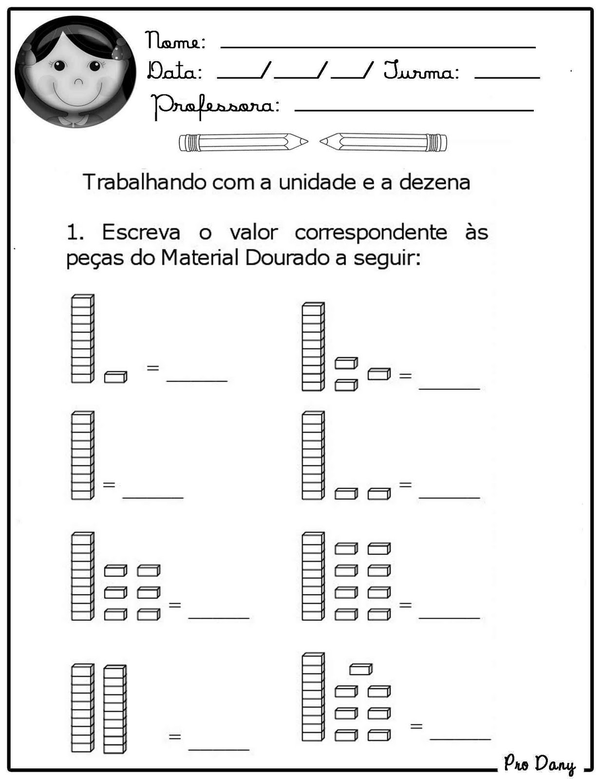 Atividades Com Unidades E Dezenas Librain