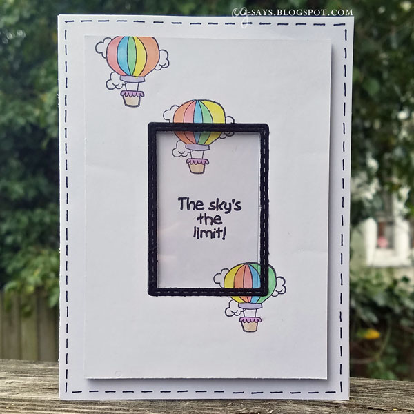 cg says [something loudly]: A Spring Walk -- Graduation Shaker Card