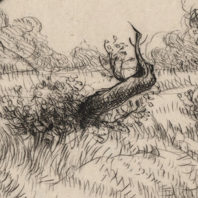 Prints and Principles: Eugène Delâtre's drypoint, “Landscape with a row ...