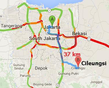 KotaKita.com: Peta Kota Cileungsi