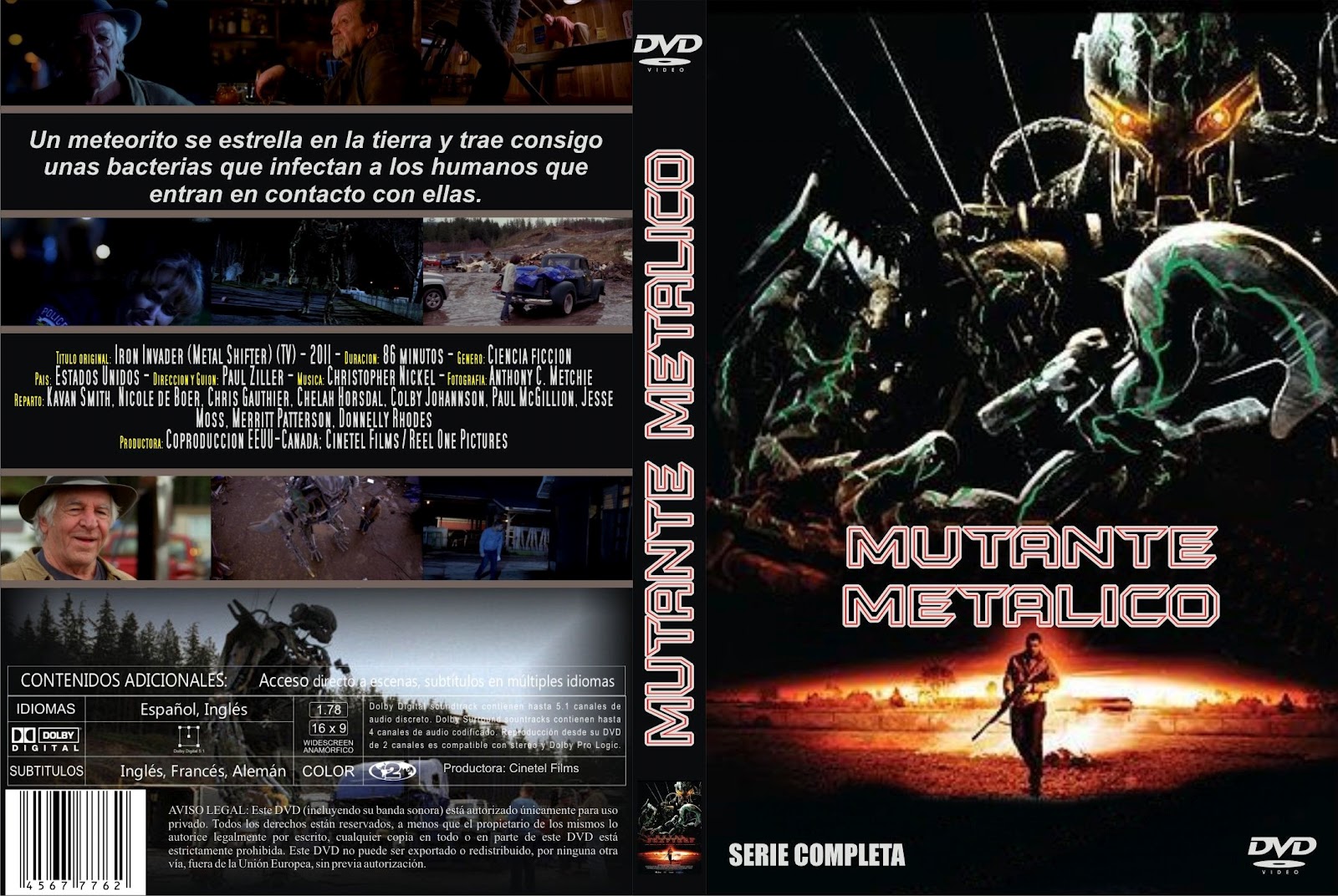 Catalogo de peliculas: Iron Invader-Mutante metalico