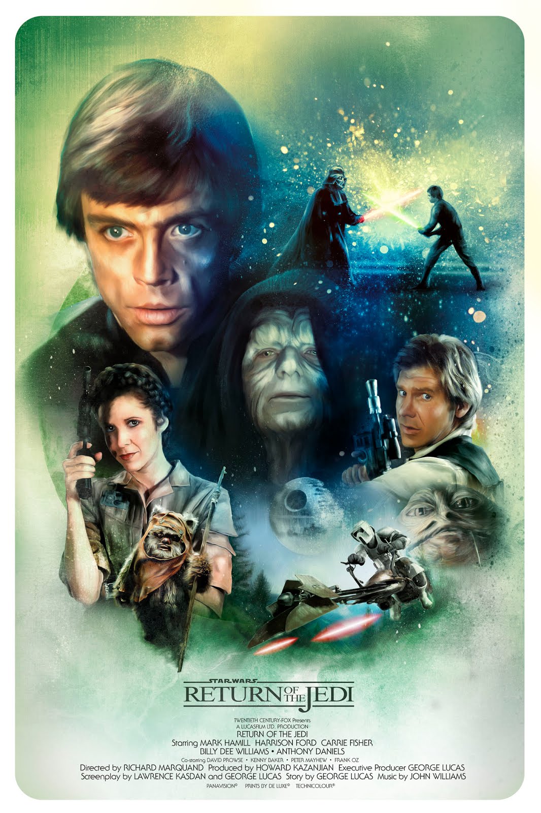 The Geeky Nerfherder: Movie Poster Art: Star Wars: Return Of The Jedi ...