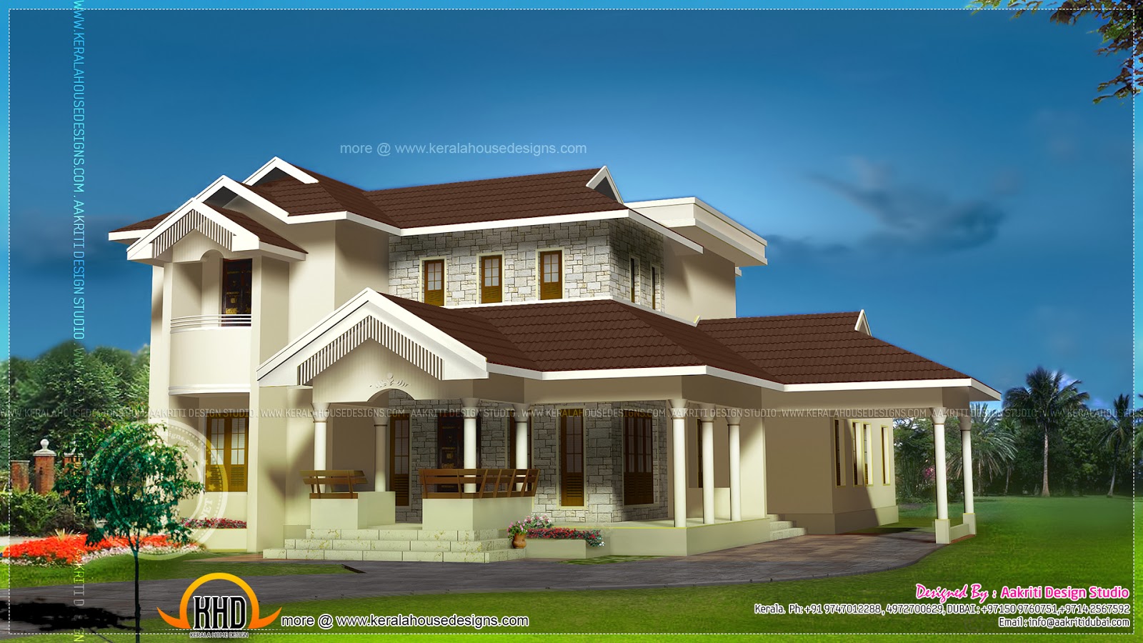 Awesome home plan in 268 sq.M | Home Kerala Plans
