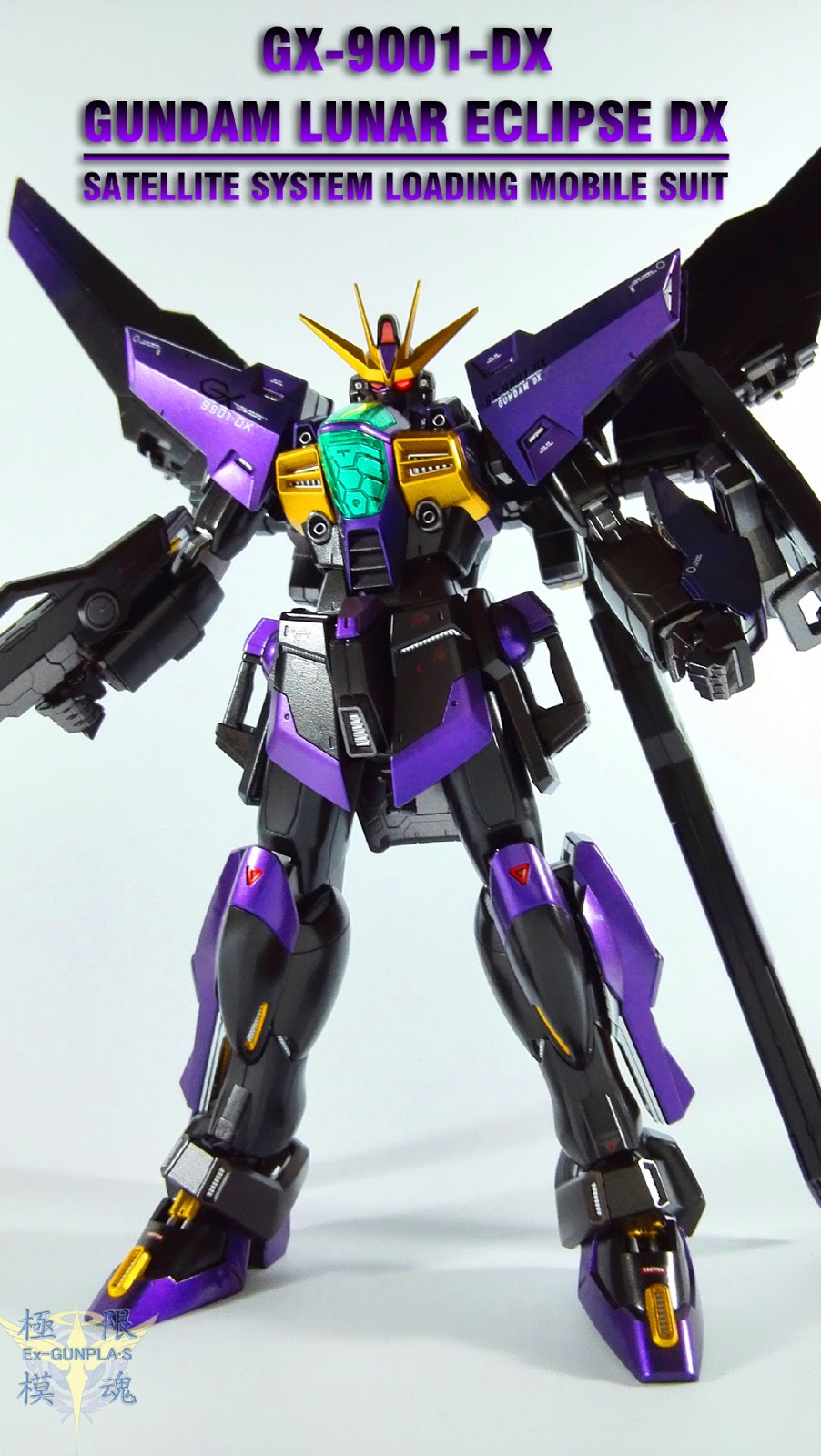 Painted Build: MG 1/100 Gundam Double X "Lunar Eclipse"