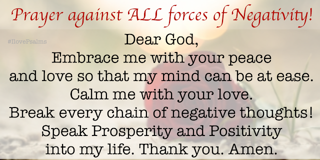 Prayer Against Negativity!