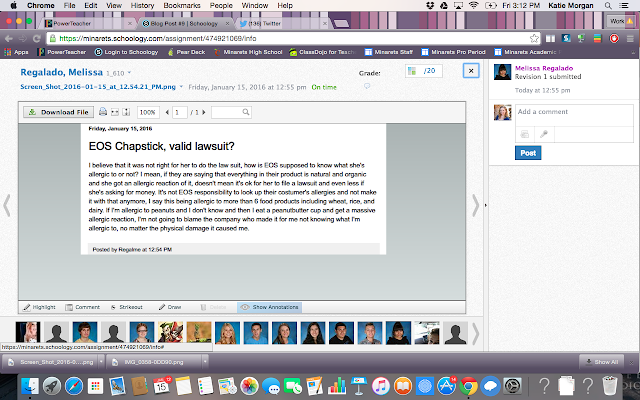 Save Time When Grading Students' Blogs