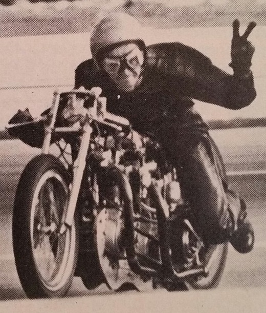 POPPA WHEELIE: 1970 Triumph ruled the Drags.