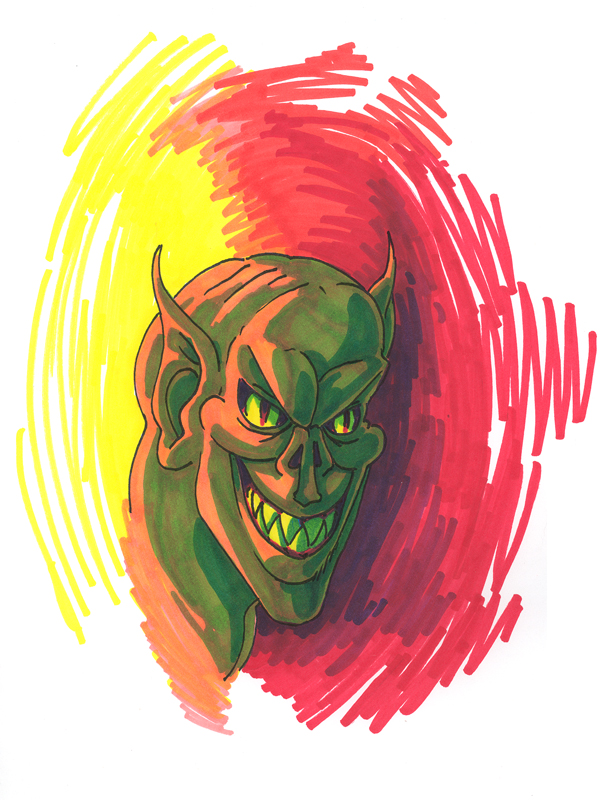 Zombie Bites: Featured Creature Bonus: Devil's Square, Scratch Portrait