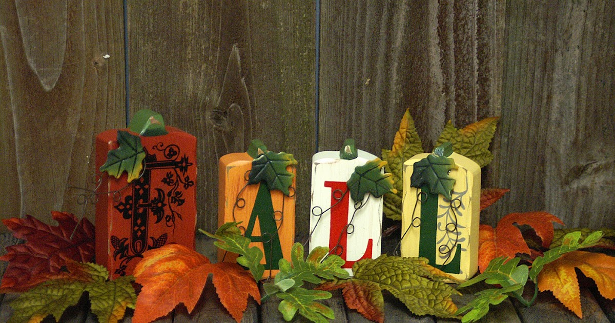 Ben Franklin Crafts and Frame Shop: Fall Blocks Make Decorating Easy