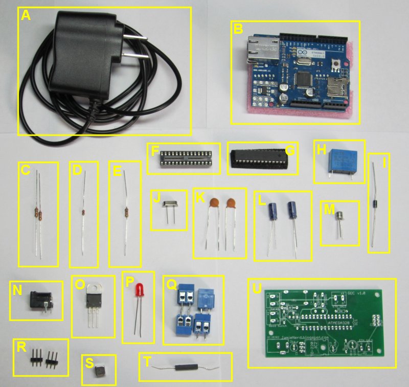 Jamie The Nerd: Garage Door Controller Tutorial - Step 1 - Parts Gathering