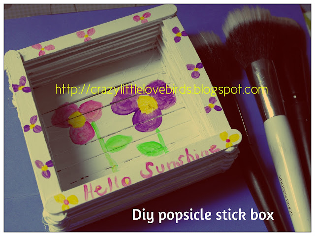Craft time-(Diy Popsicle stick box)