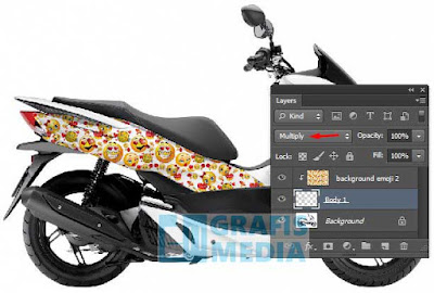 Tips Desain Branding Sticker Motor PCX - Desain Photoshop ...