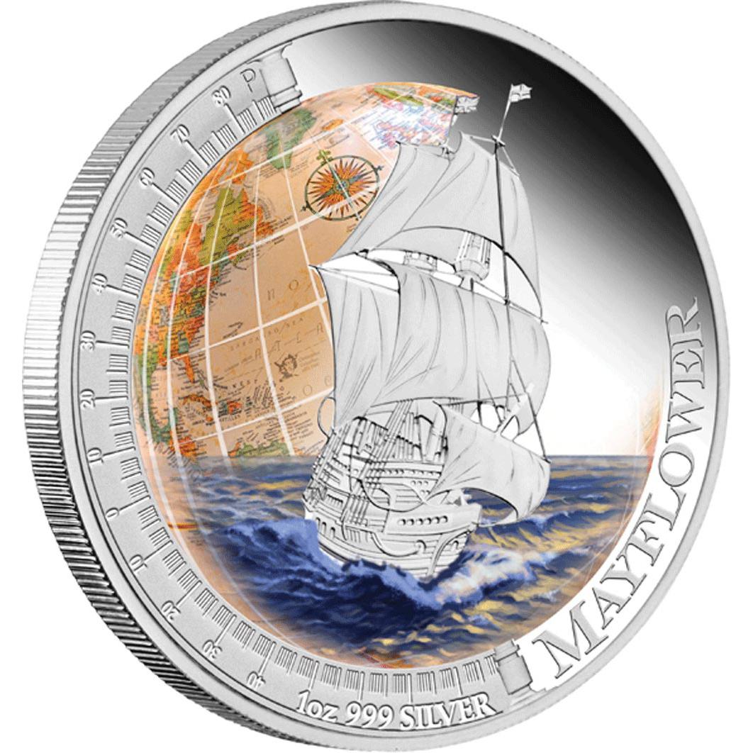 Australia Silver: SHIPS THAT CHANGED THE WORLD - MAYFLOWER 2012 1OZ ...
