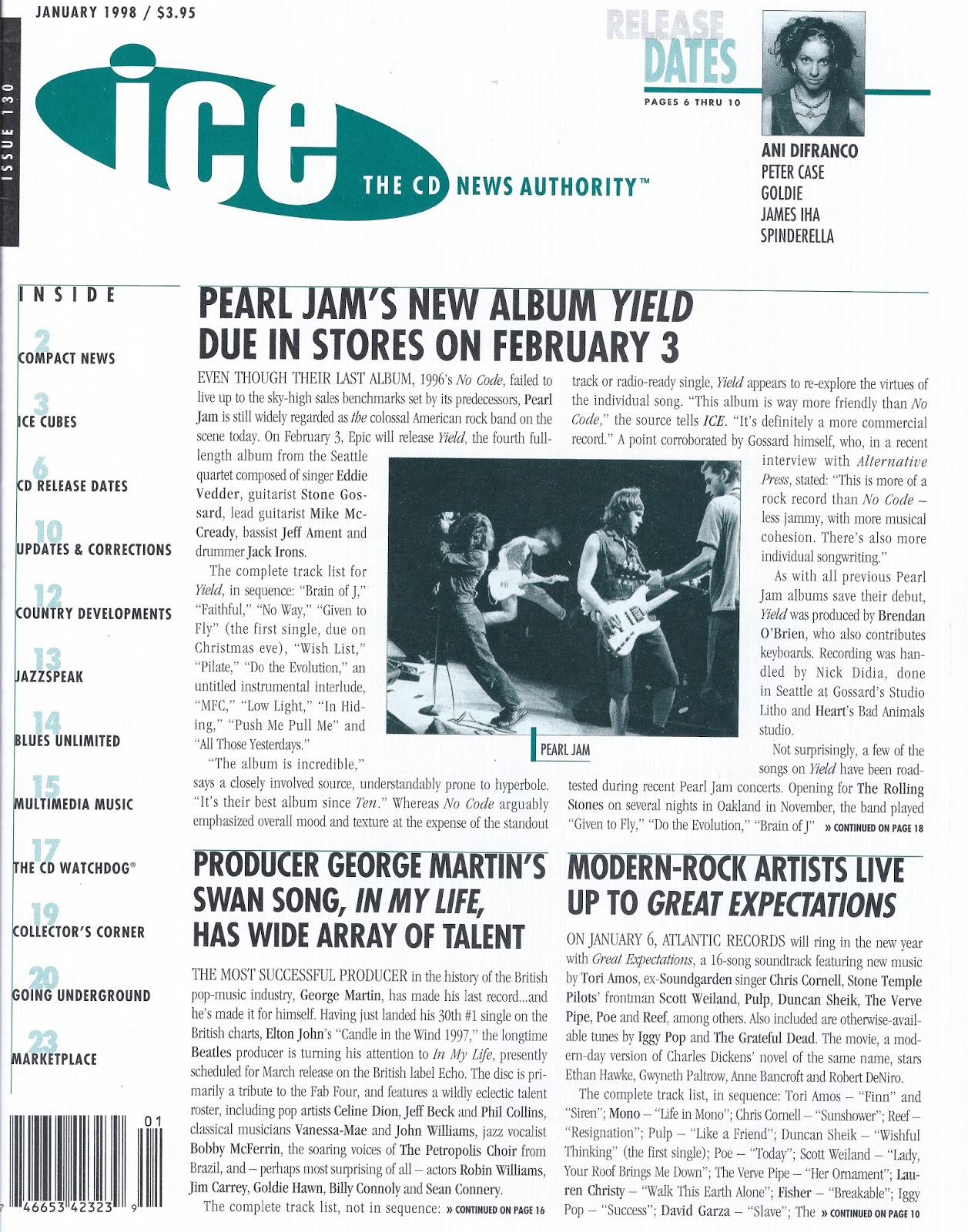 The Hideaway: Great Music Mags: ICE - The Class of 1998