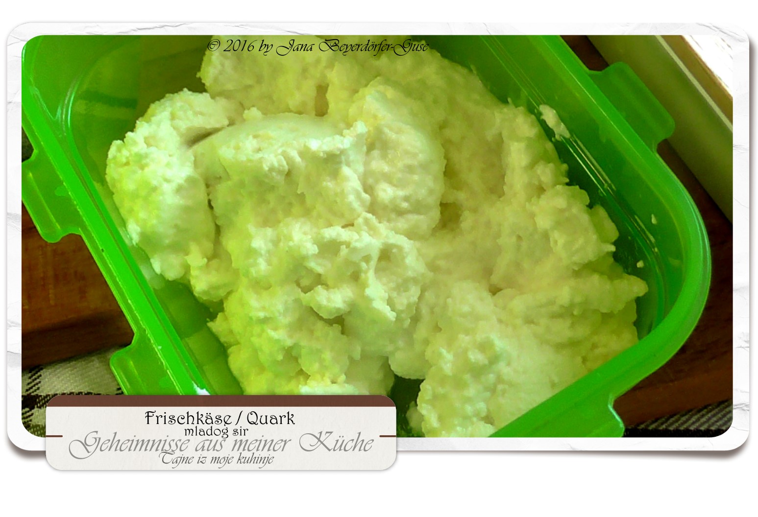 Janas Steinzeit: (Video) Frischkäse / Quark * Mladog sir