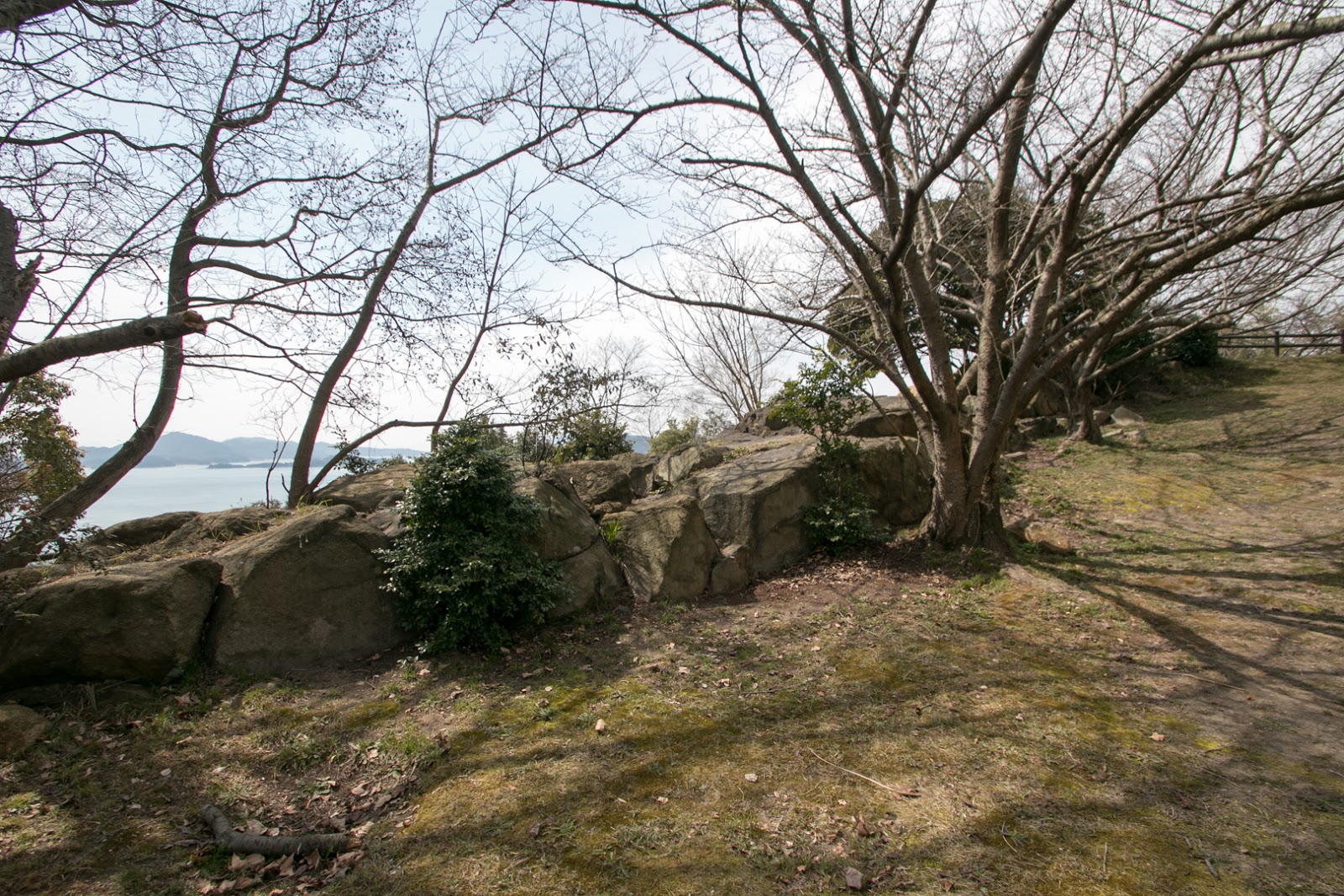 Shimotsui Castle -Castle looking down straight and bridge- | Japan ...