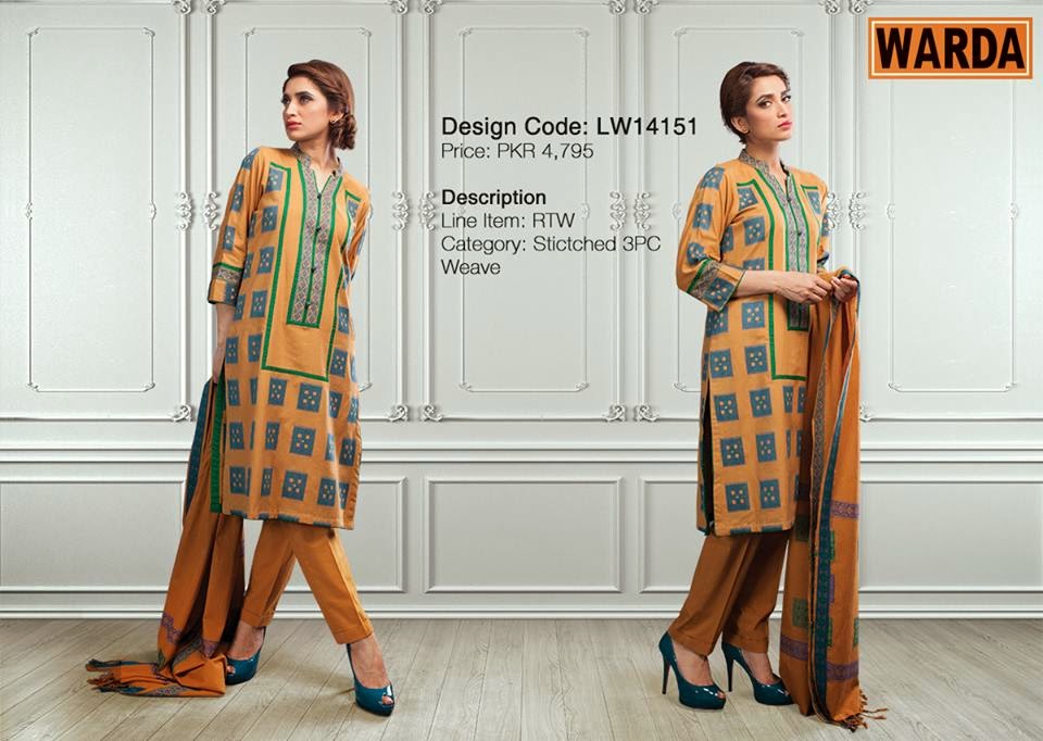 Warda Winter Grace | Winter Dresses For Girls 2014 & 2015 - Styles4Me