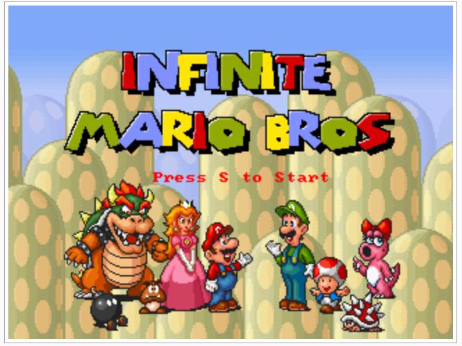 Infinite Mario Bros programado en HTML5 y online ~ Trazos Digitales
