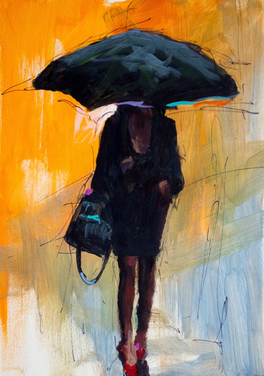 John K. Harrell Fine Art : My Silent Creation 7 x 5 Acrylic Urban ...