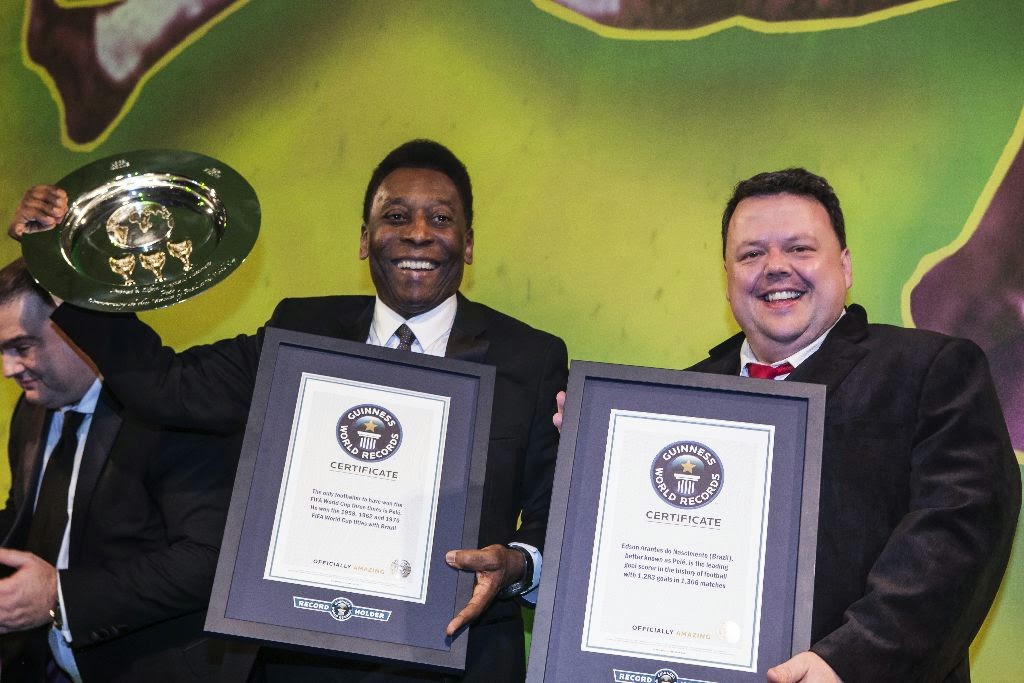 Sir PELÉ, THE KING OF FOOTBALL: O Guinnes World Records oficializa os ...