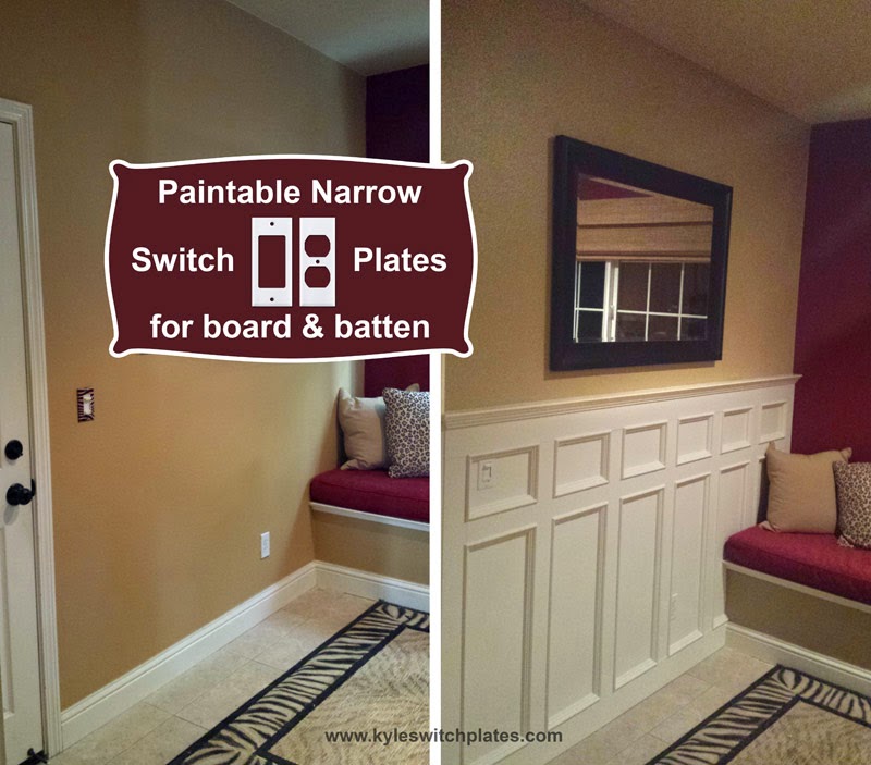 Kyle Switch Plates: Narrow & Short Switch Plates for Board & Batten ...