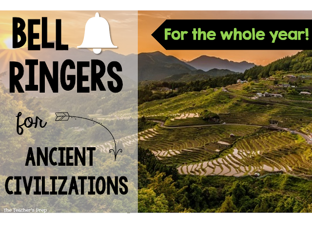 The Teacher's Prep: Ancient History Bell Ringers