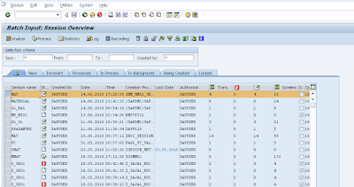 Uploading the Master records(MM01) to SAP System using Session Method ...