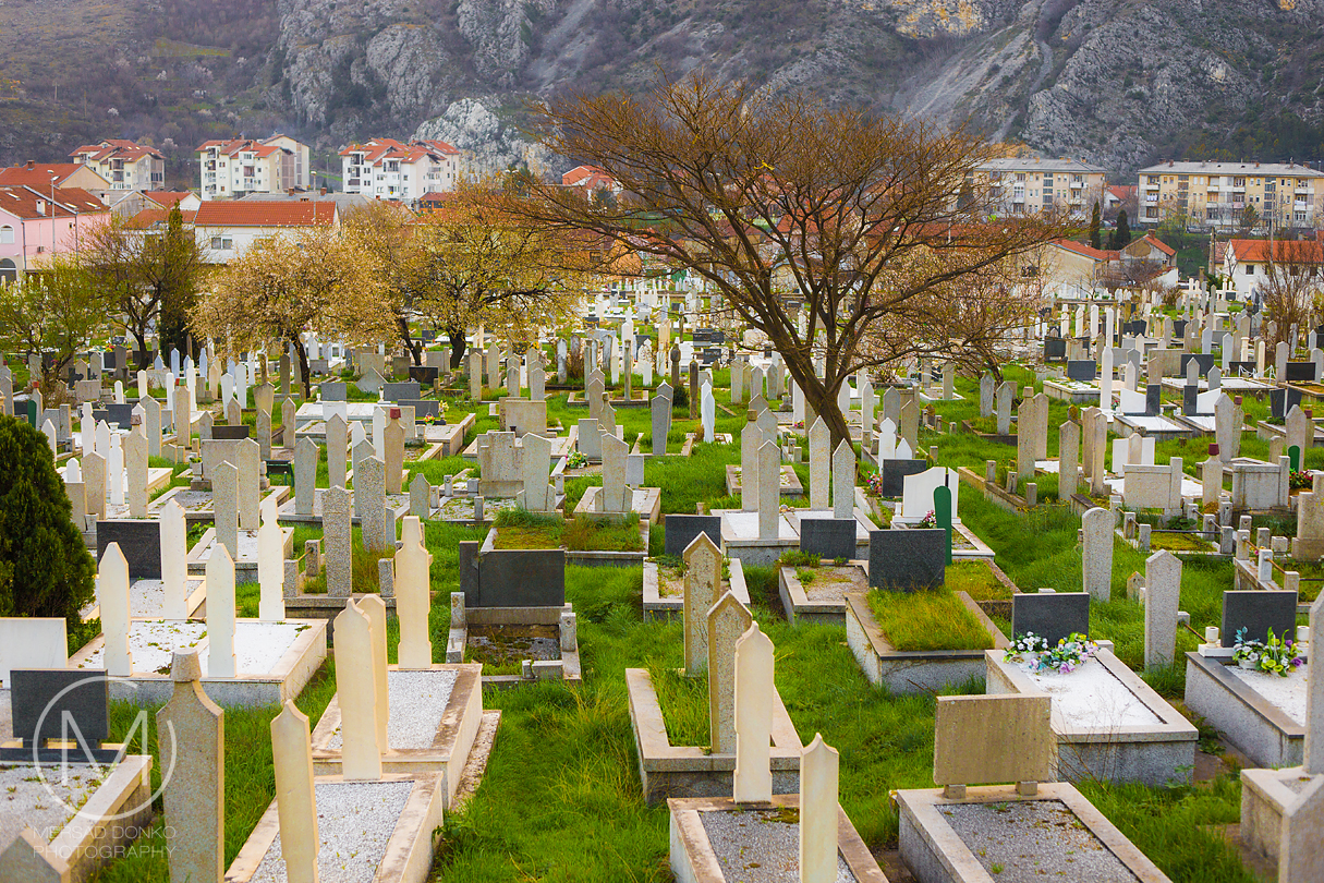 Sundown at the Graveyard in Mostar - Mersad Donko Photography