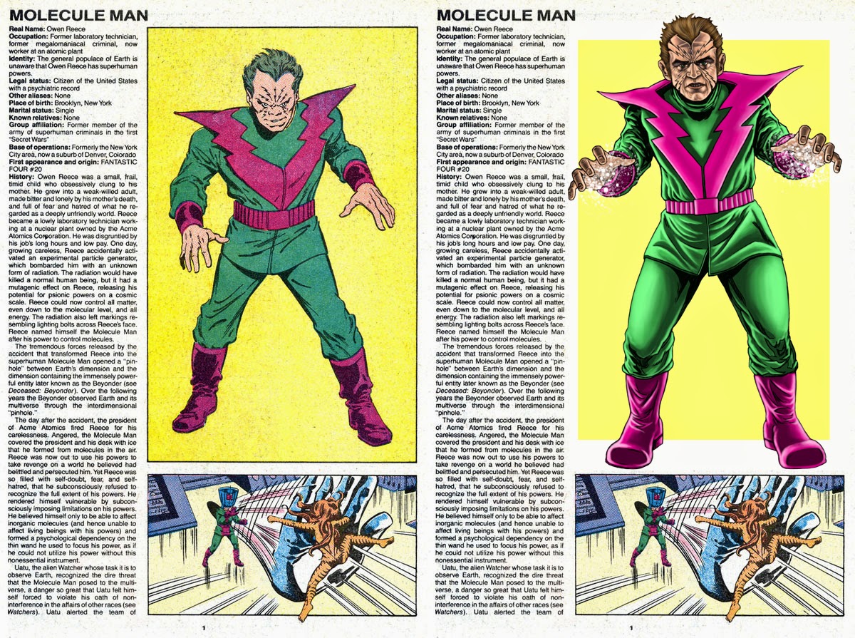 The Official Handbook to the Marvel Universe - REDUX Edition: MOLECULE ...