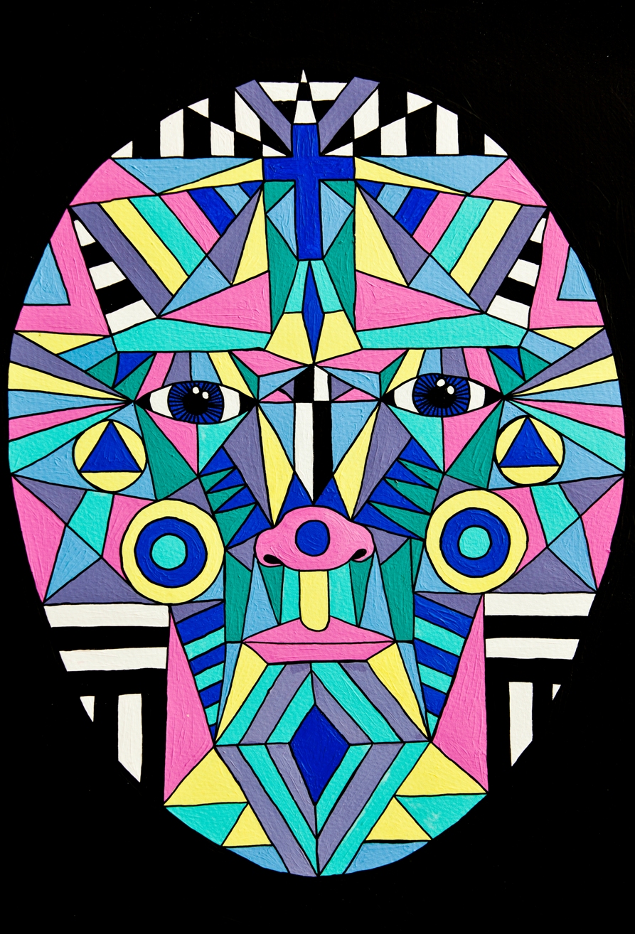 Mulga The Artist: Cosmic Egg Head Man