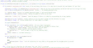 Visual Studio Tutorials: Hangman Game VB.NET