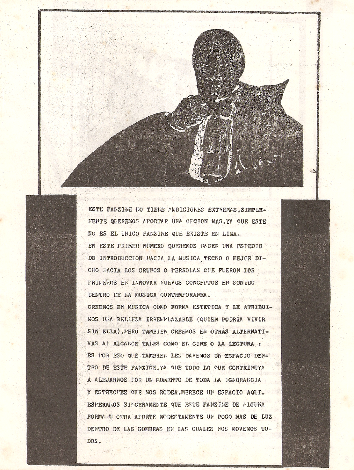 ANTENA HORRÍSONA: PROTOTIPO X. Fanzine de música techno (1987)