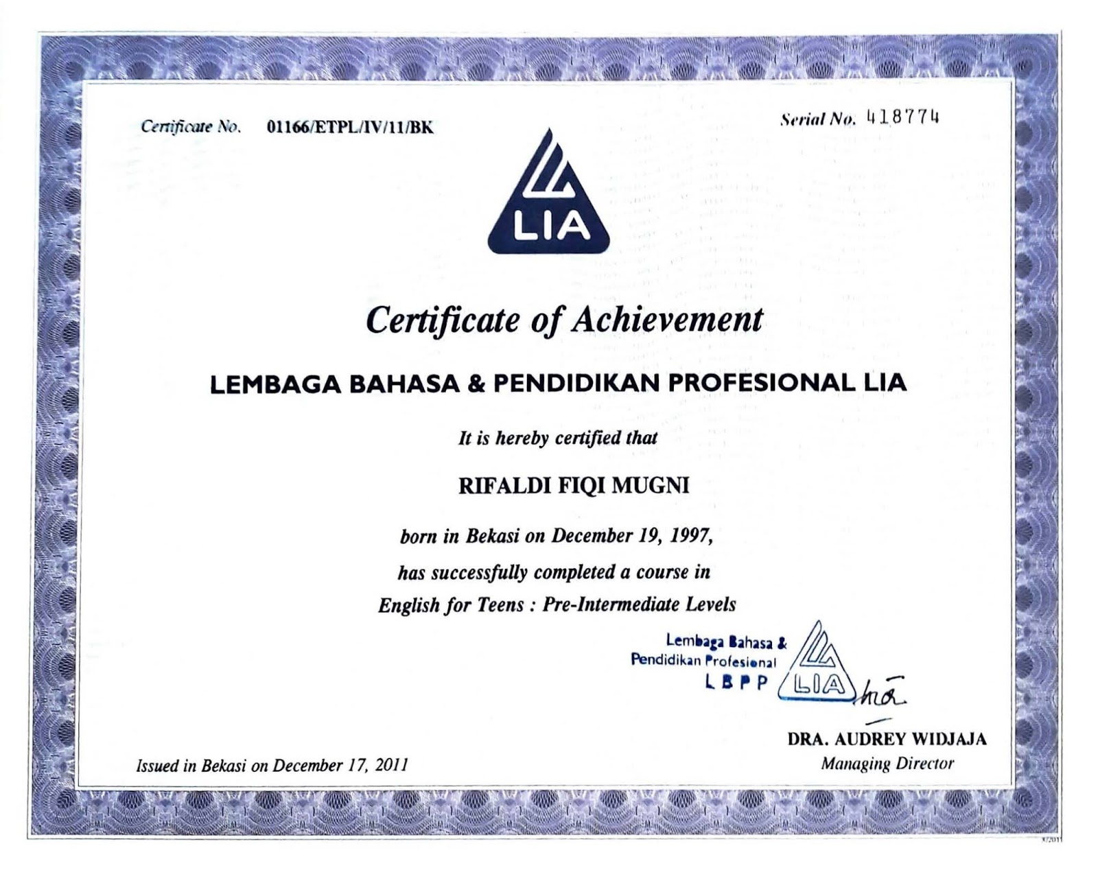 Lia Bahasa Inggris Jogja