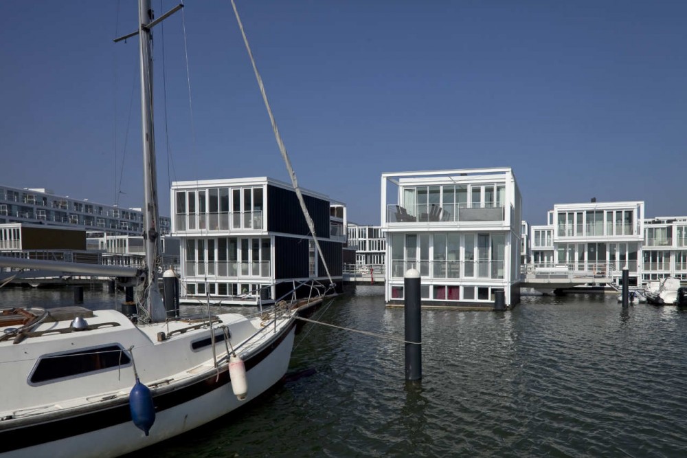 Beautiful Houses: Dutch floating houses district, Amsterdam, Holland