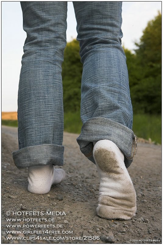 The White Socks Collection Project: walking in socks