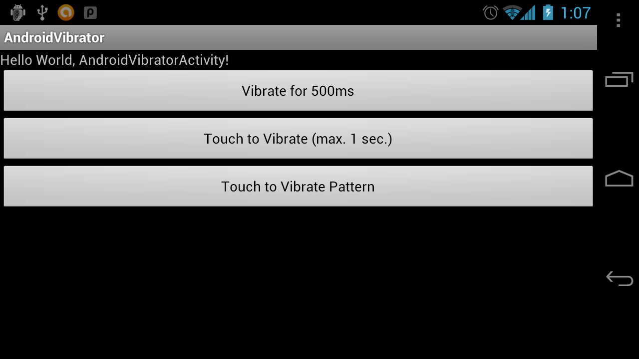 Android Er Vibrate With A Given Pattern
