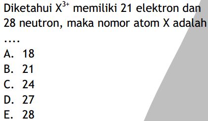 Soal-soal Struktur Atom dan Konfigurasi Elektron - TRESCA STUDY GROUP