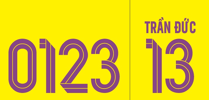 Font Number Football: nice font 1