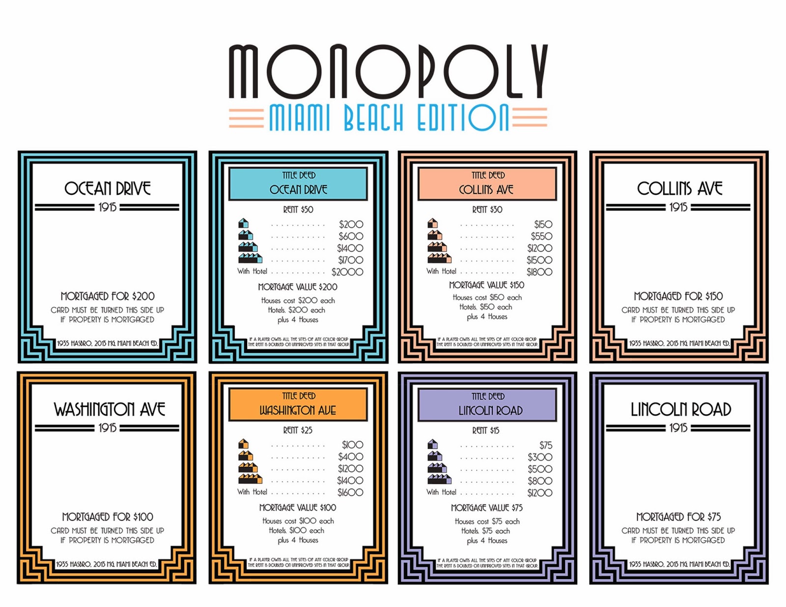 imagemaking: Miami Beach Monopoly (Madeline Gonzalez)