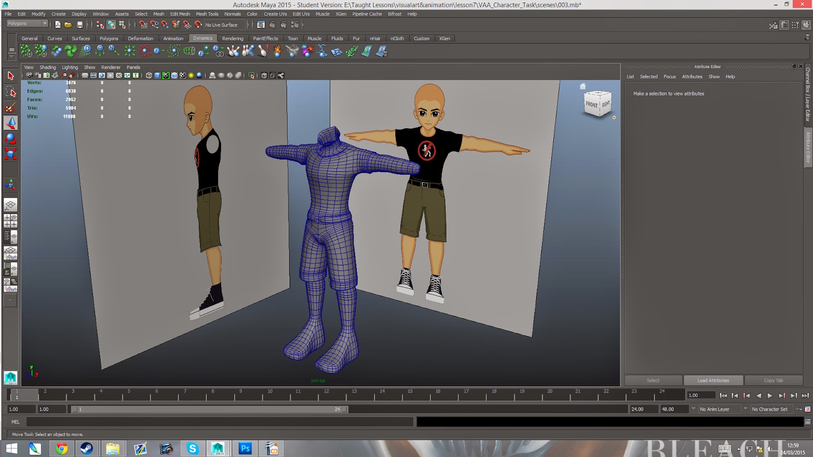 John Howard's Art Place: Autodesk Maya - Character Model Assignment
