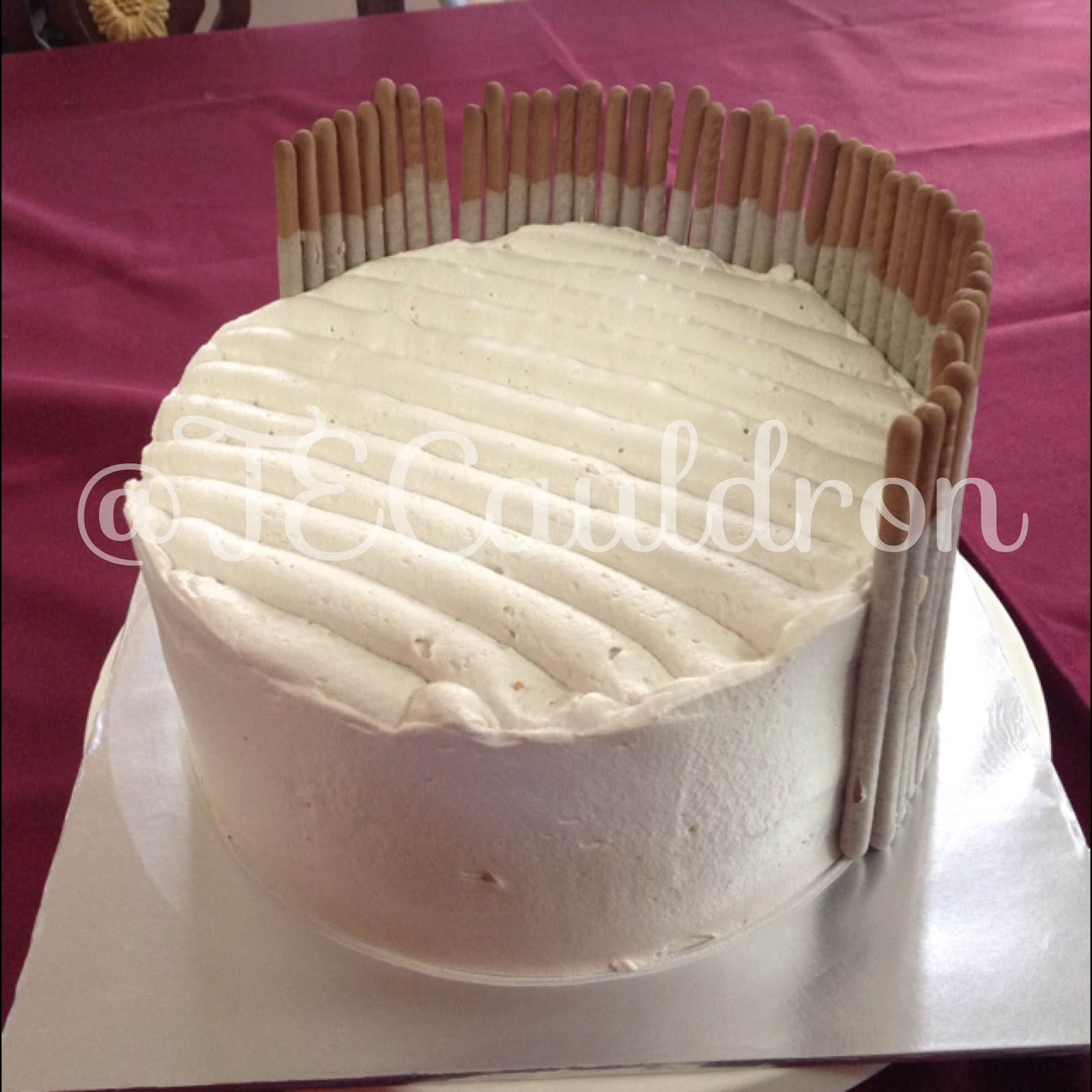 The Enchantress' Cauldron: Pocky Cake - Cappuccino