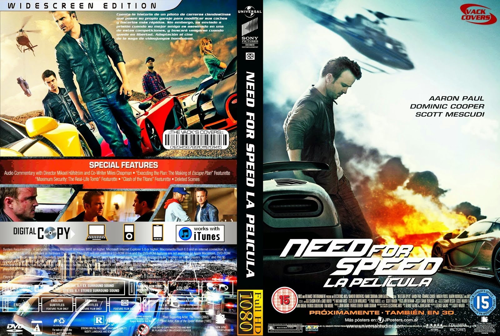 Cover: Need for Speed dvd