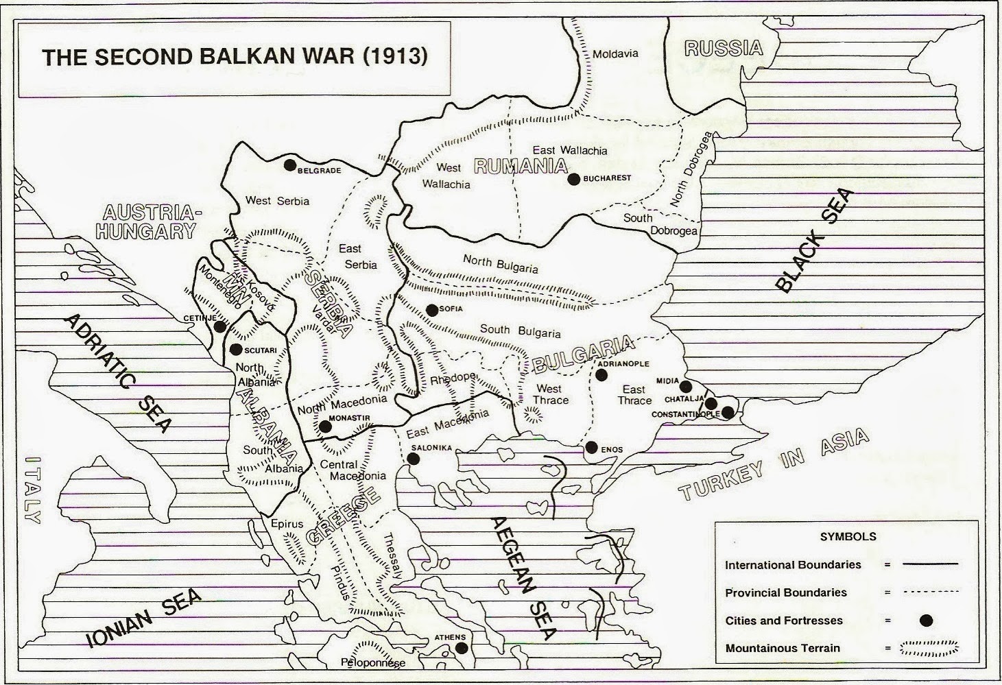 Wargaming Miscellany: Matrix Game: The Balkan Wars