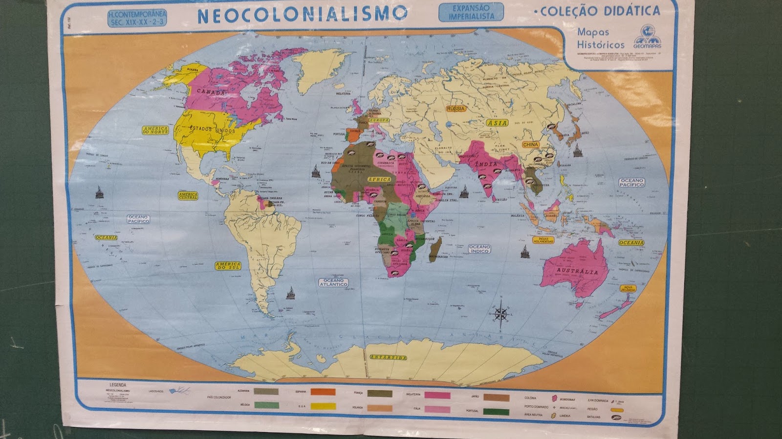 História para os meus...9° anos: MAPA SOBRE O NEOCOLONIALISMO