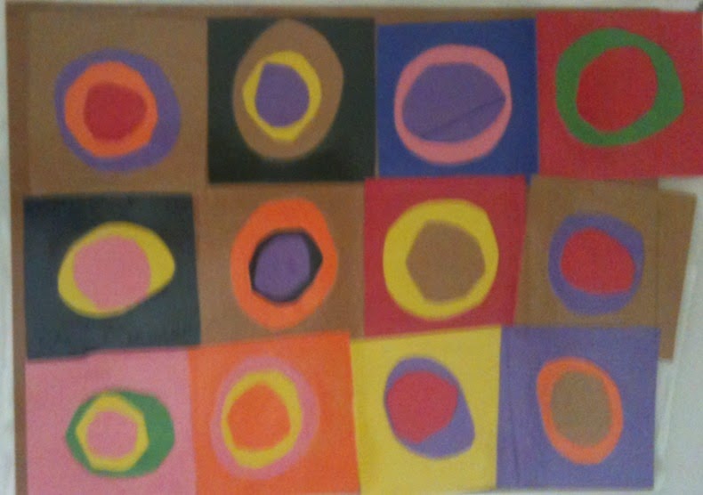 Ms. C's Artroom: Kandinsky's Concentric Circles Collage