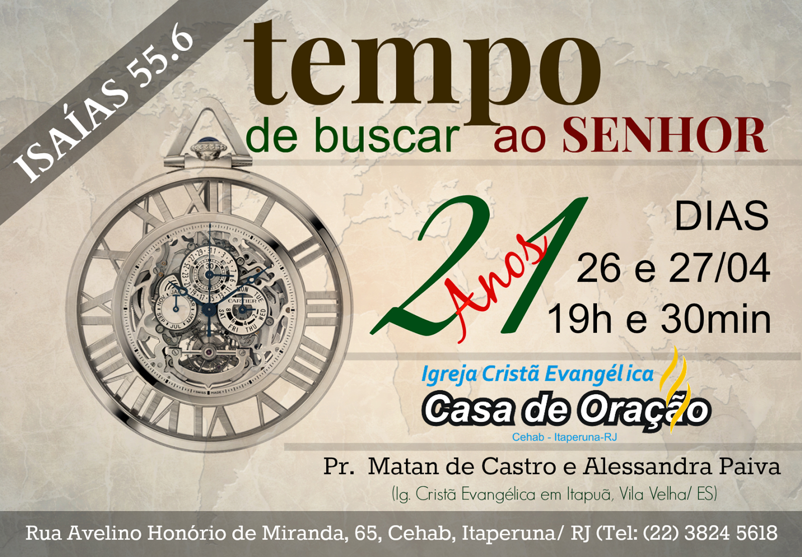 21 Anos Casa De Oração Cehab Igreja Casa De OraÇÃo Cehab