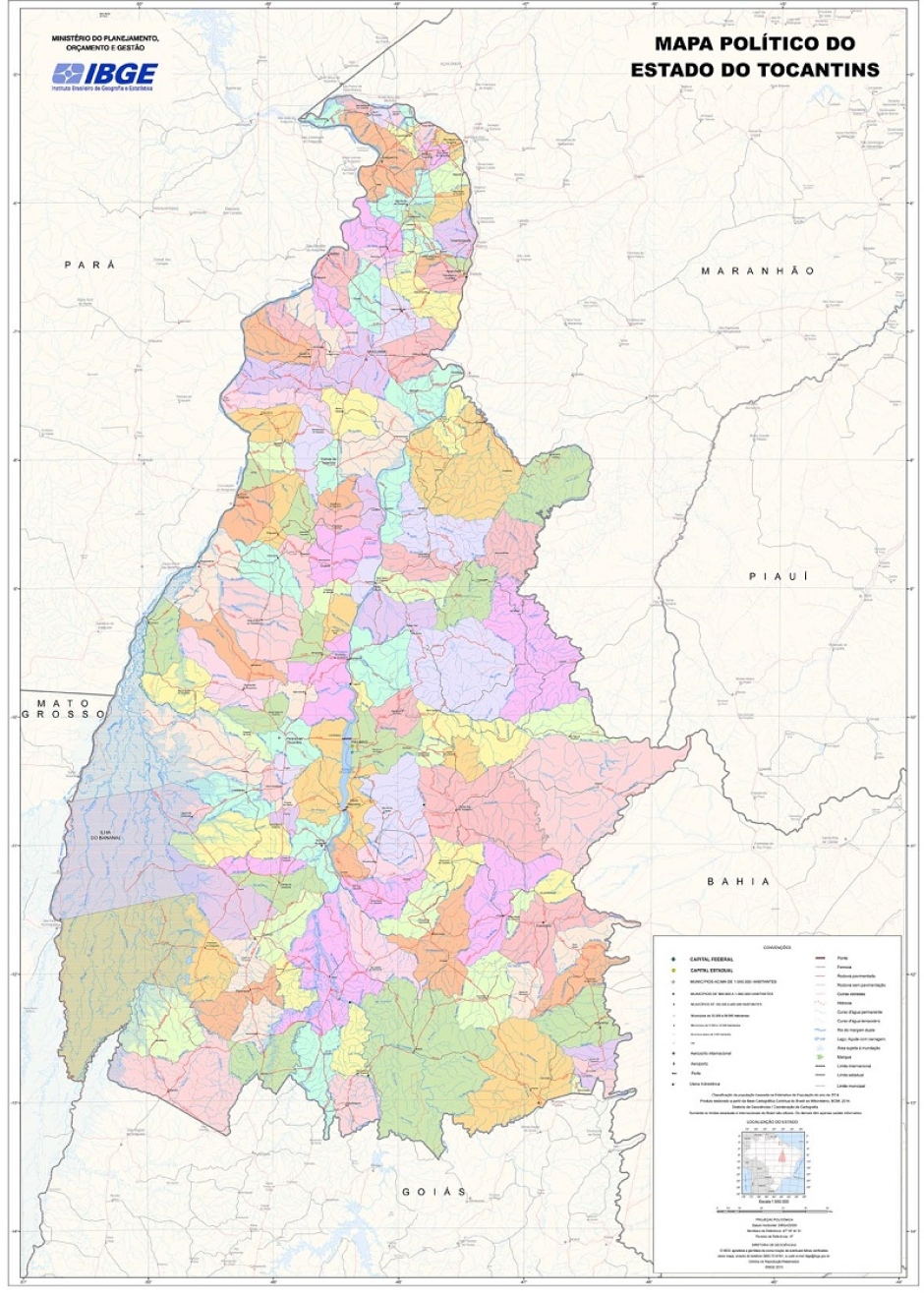 Mapas do Estado do Tocantins