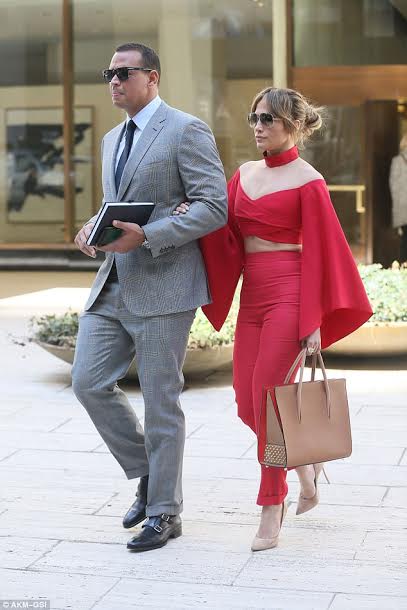 J-Lo and her new man Alex Rodriguez look loved up in NYC as friends ...