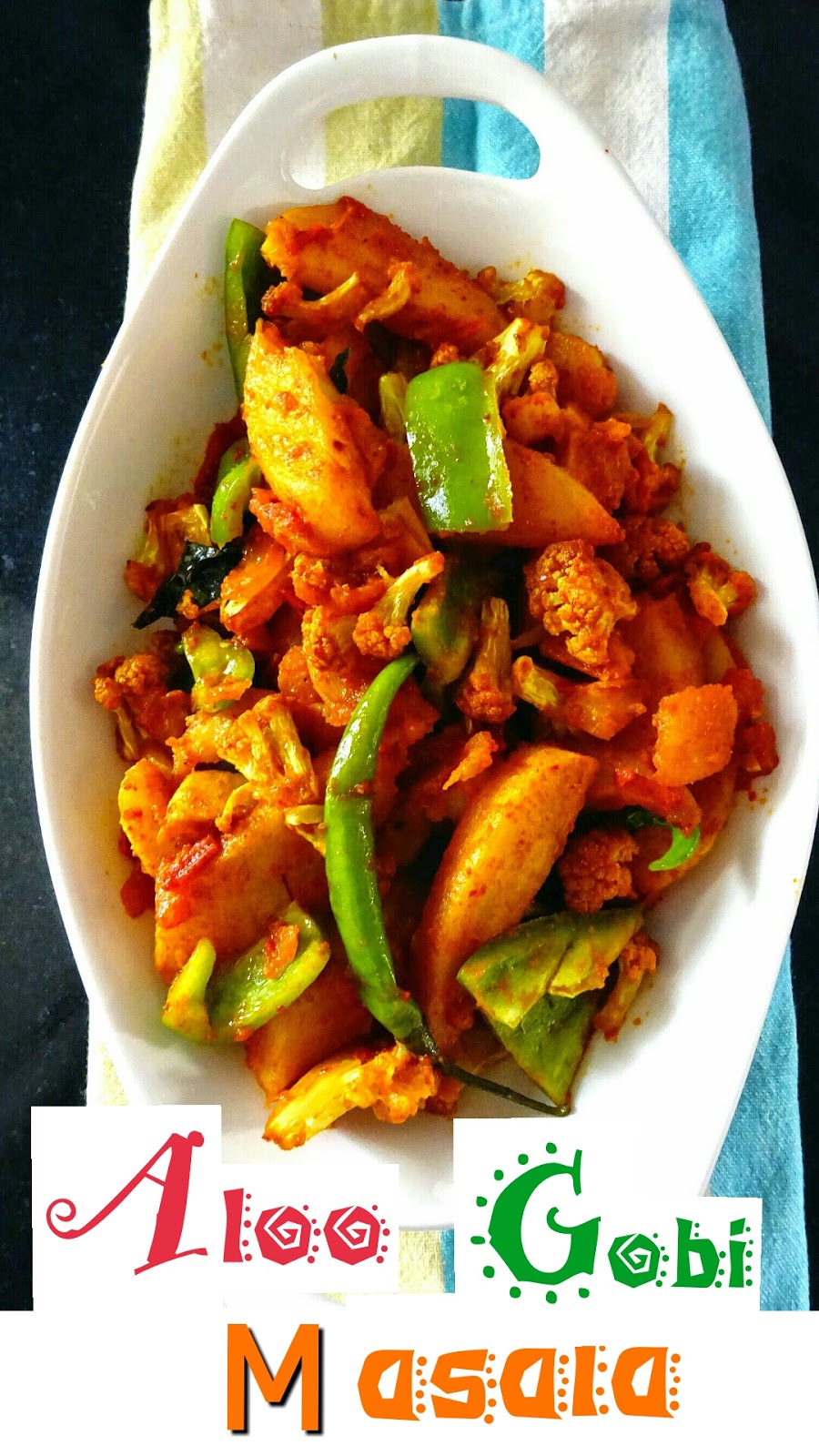 Veg Indian Good Food Recipes..: Aloo Gobi Masala (Spiced Cauliflower ...