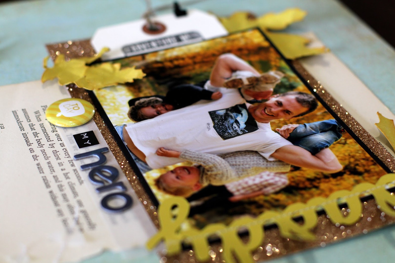 cards by carli: Recycling old books on your scrapbook layouts
